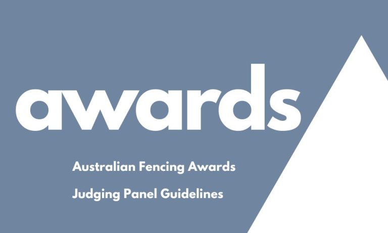 Australian FENCING Awards Judging Panel Guidelines - Fencing Industry ...