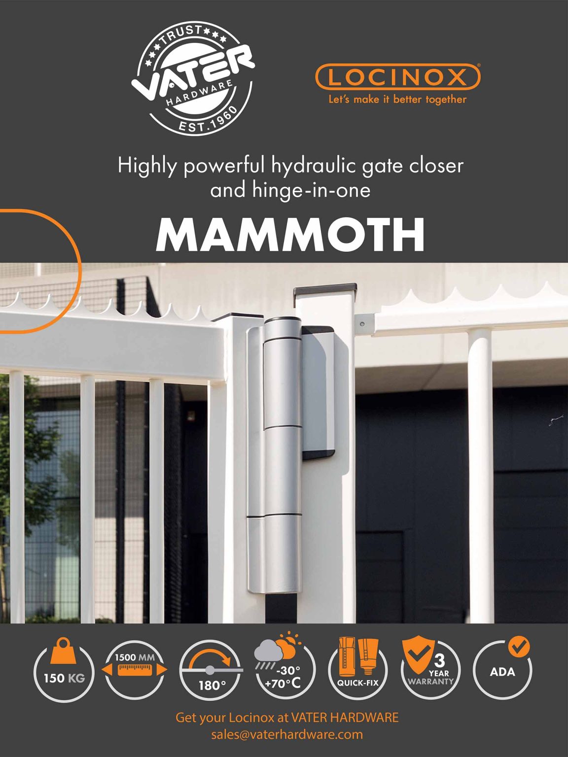 New MAMMOTH product available from Vater Hardware - Fencing Industry ...